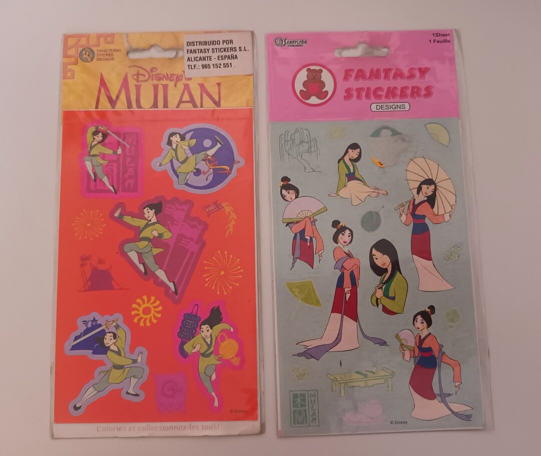 Sandylion Disney Mulan Maxi Sticker Sheet - Unopened - From the 90's ...