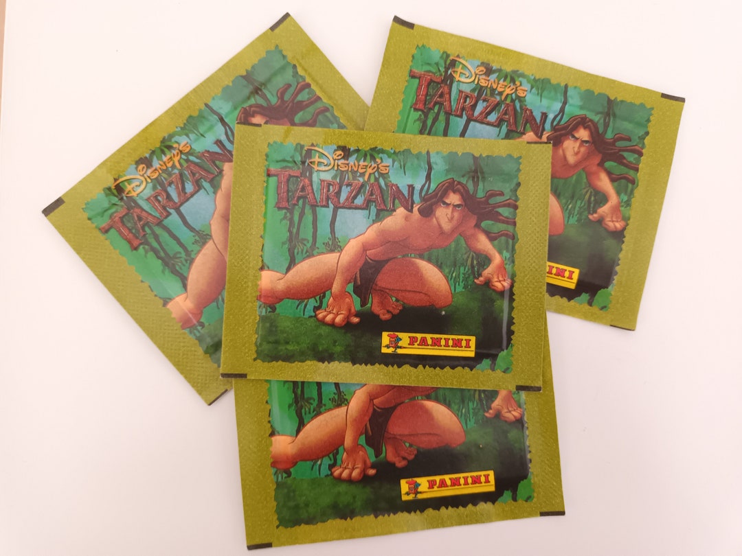 Vintage 1999 Tarzan Trading Cards Sealed Panini Stickers - Etsy