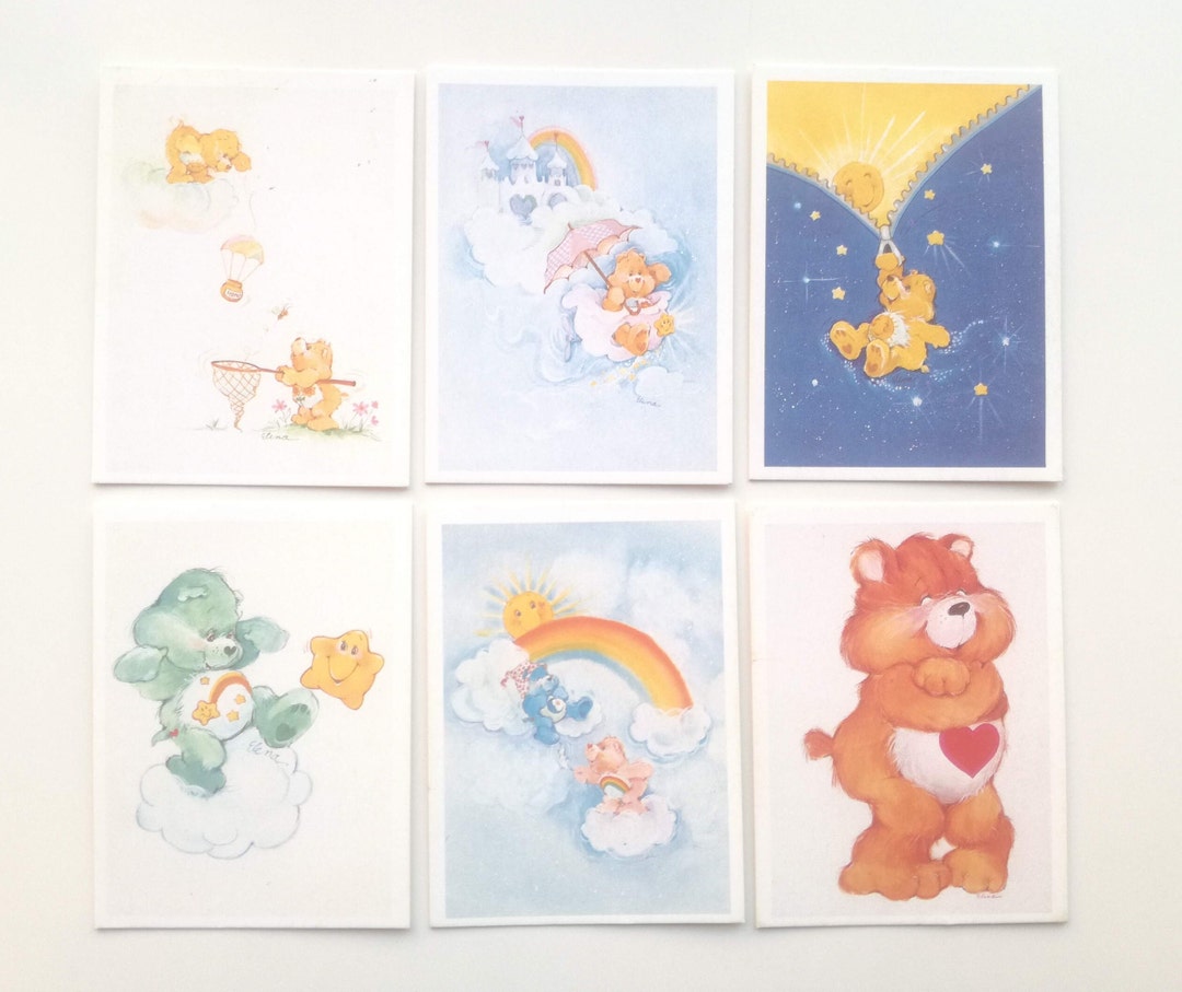 Vintage 1981 Care Bear Trading Cards Milano Care Bear Cards - Etsy