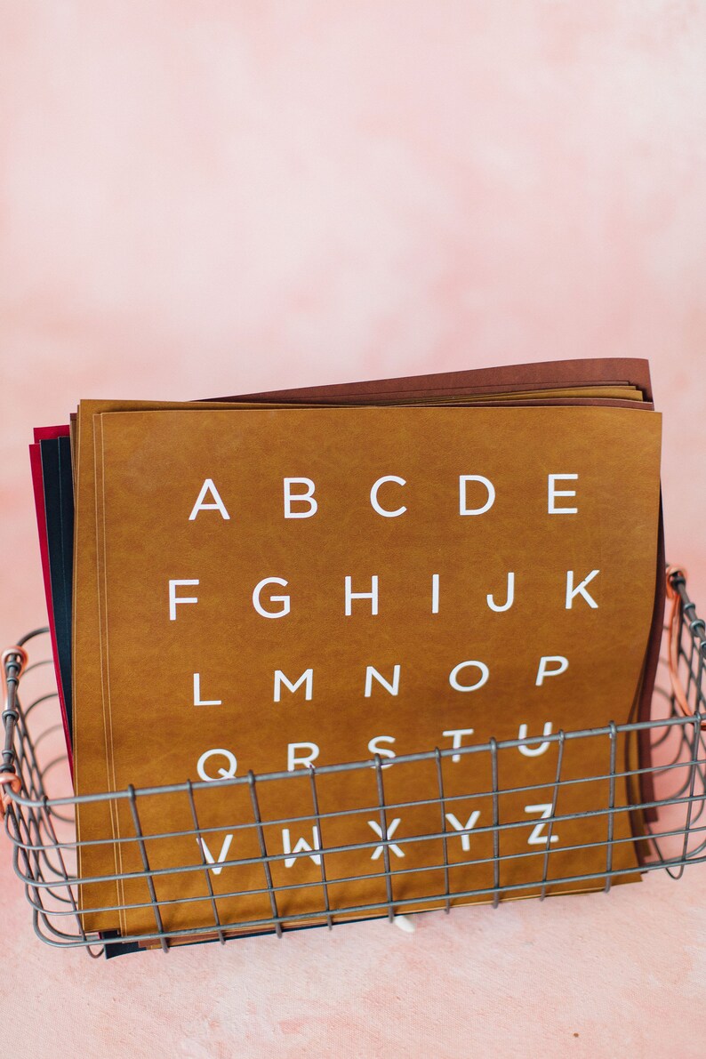 Leather ABC Mat Alphabet Mat for Resin Letters Resin - Etsy