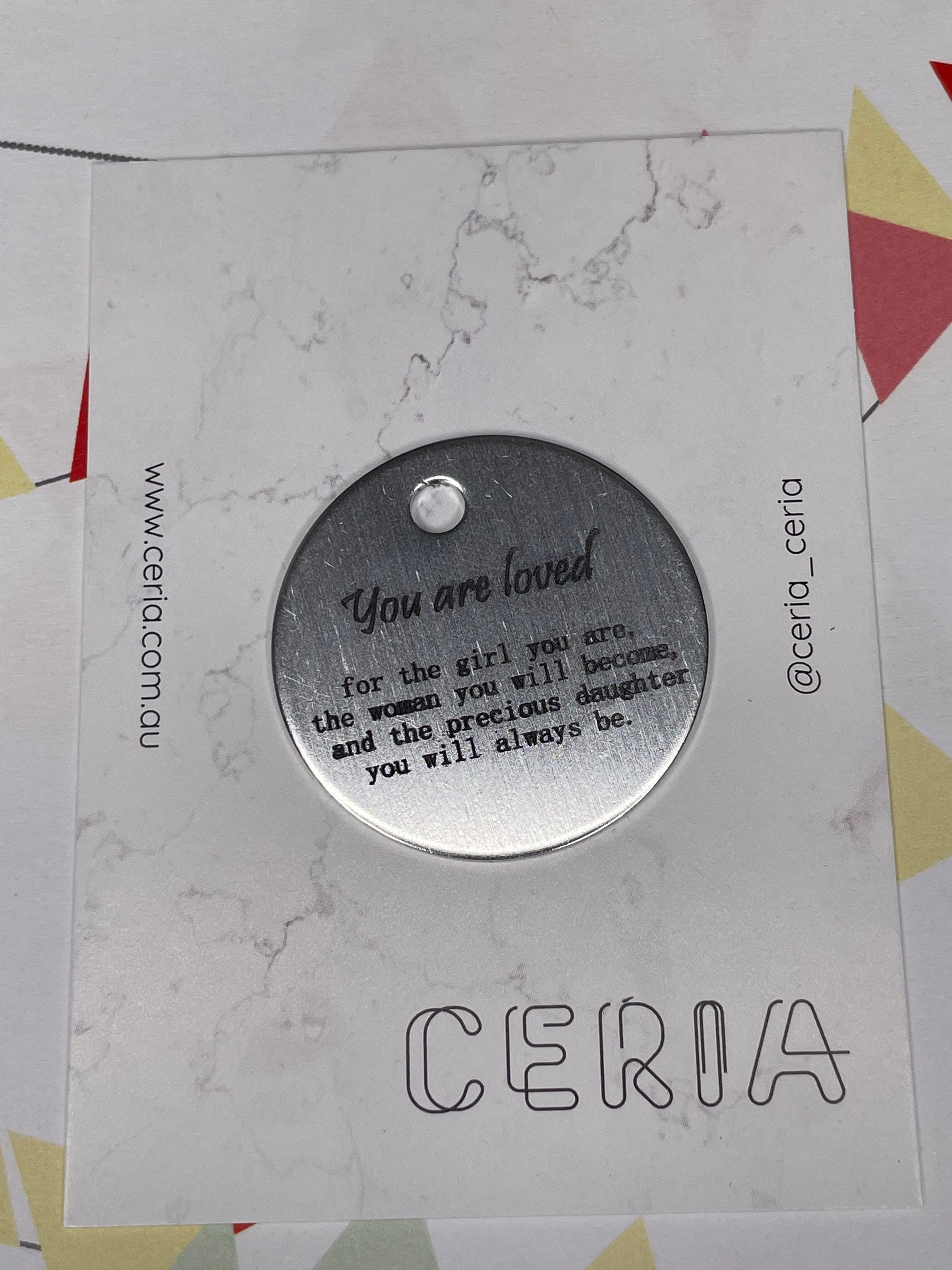 Personalised Messages Key Ring for Daughter Keyring With - Etsy Australia