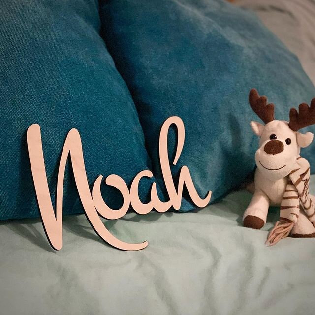 Noah Name Lettering. Template File for Laser Cutting - Etsy