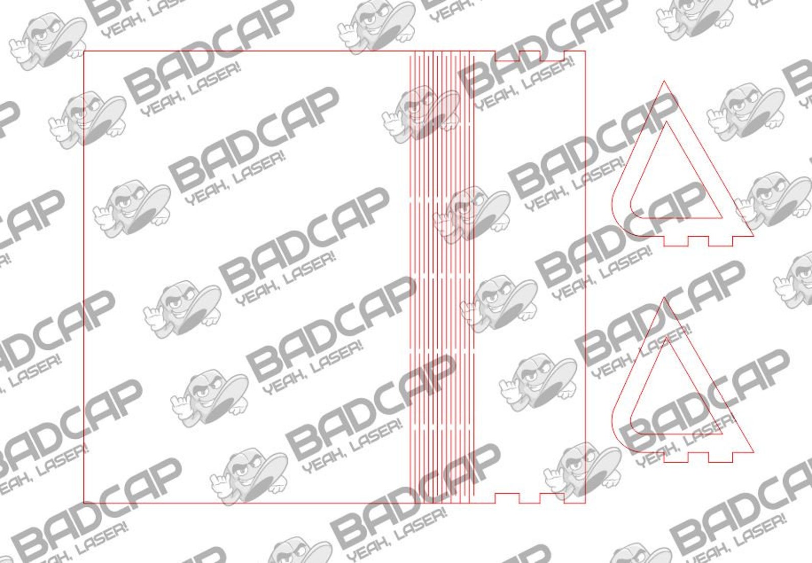 Curved Frame Template for Laser Cut Engraving SVG DXF CDR - Etsy