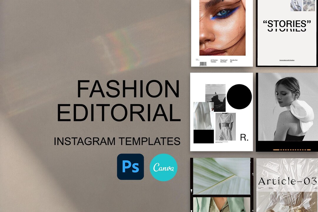Instagram Fashion Style Blogger Templates. Instagram Template. Modern ...