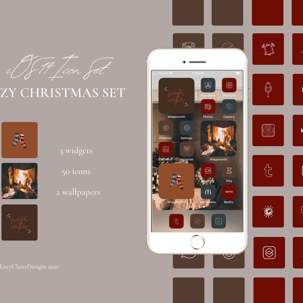 Ios 14 Icons Christmas - Etsy