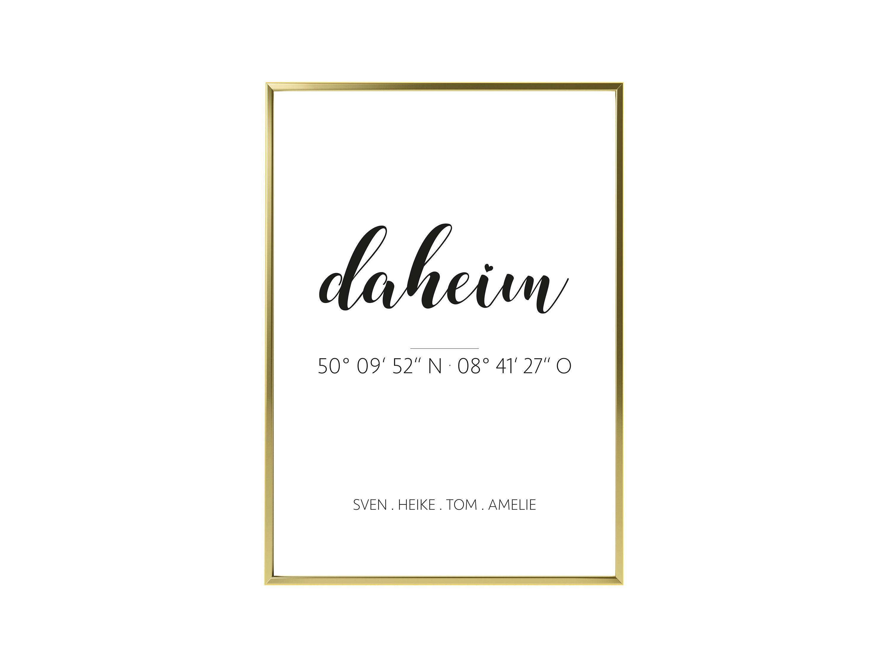 Custom Framed Coordinates Poster - Etsy