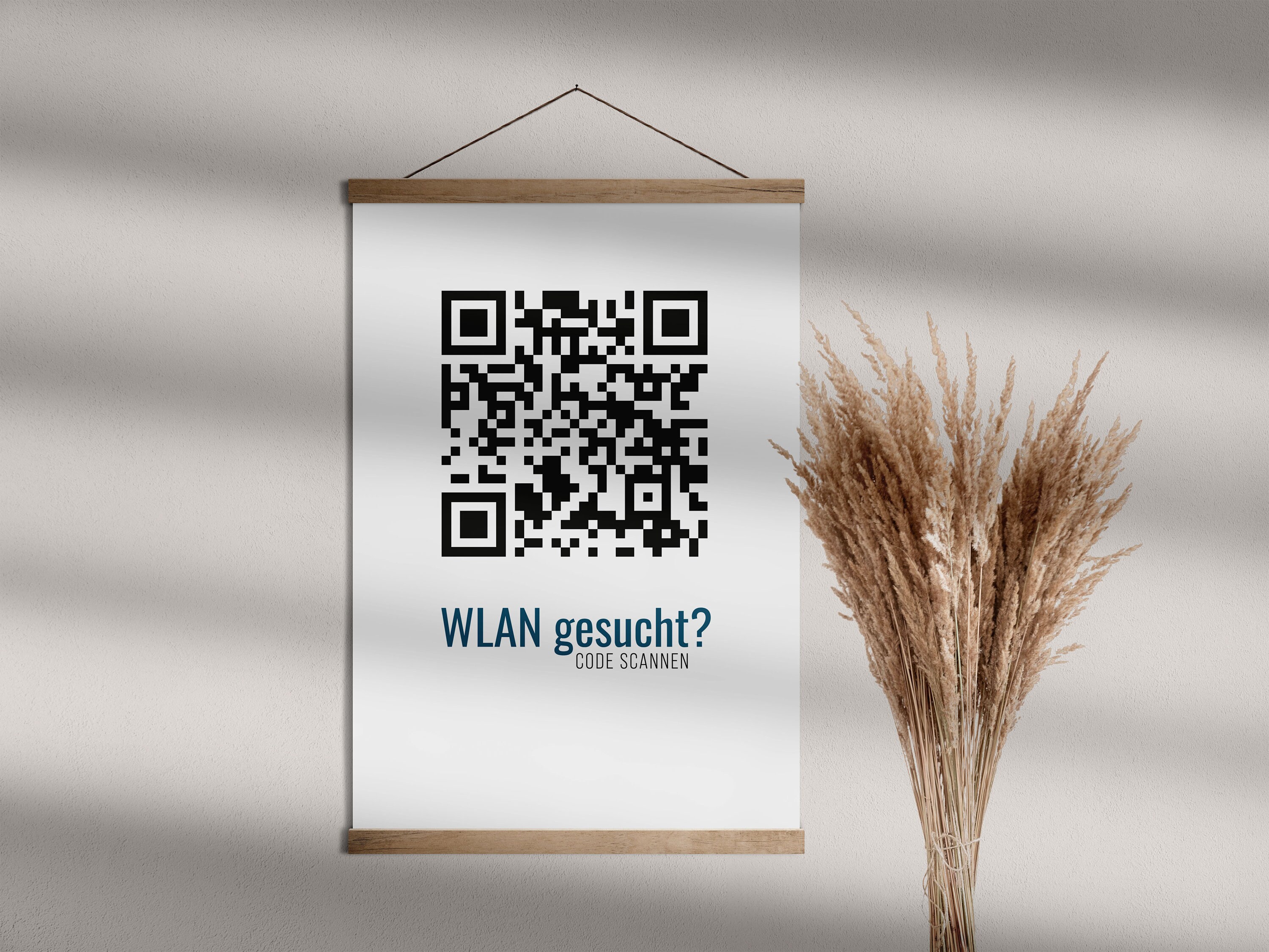 Personalisiertes WLAN Poster mit Wifi QR Zugangsdaten - Etsy.de