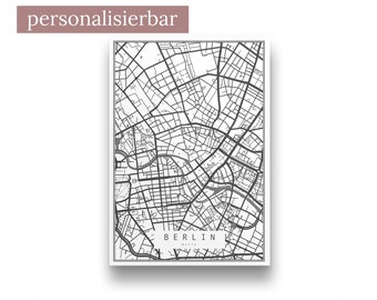 Stadtplan poster - Etsy.de