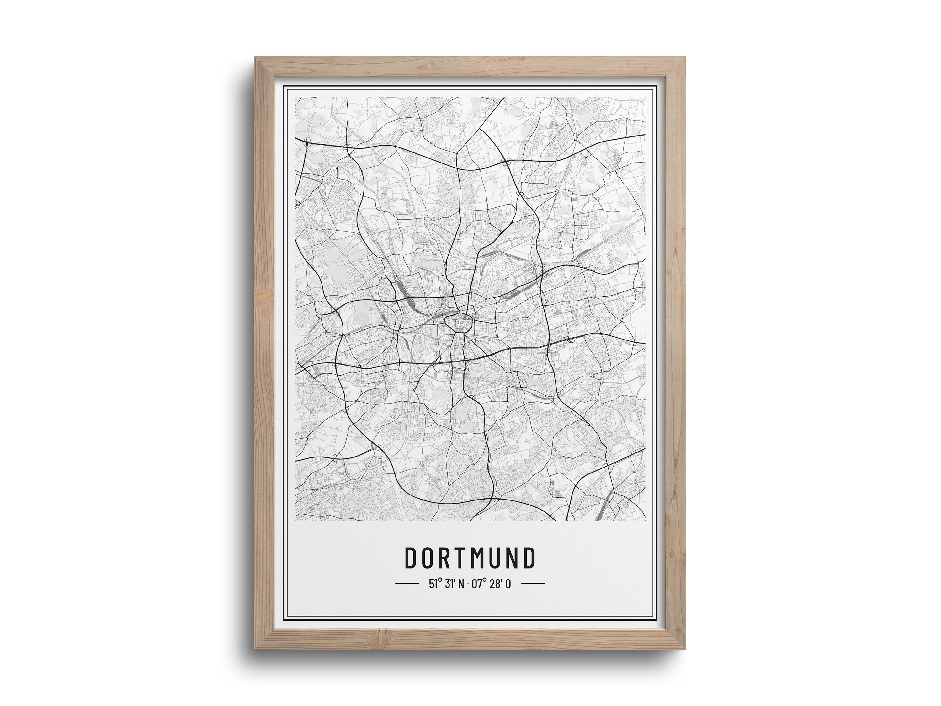 Póster Dortmund | Mapa personalizado de la ciudad de Dortmund | Foto de ...