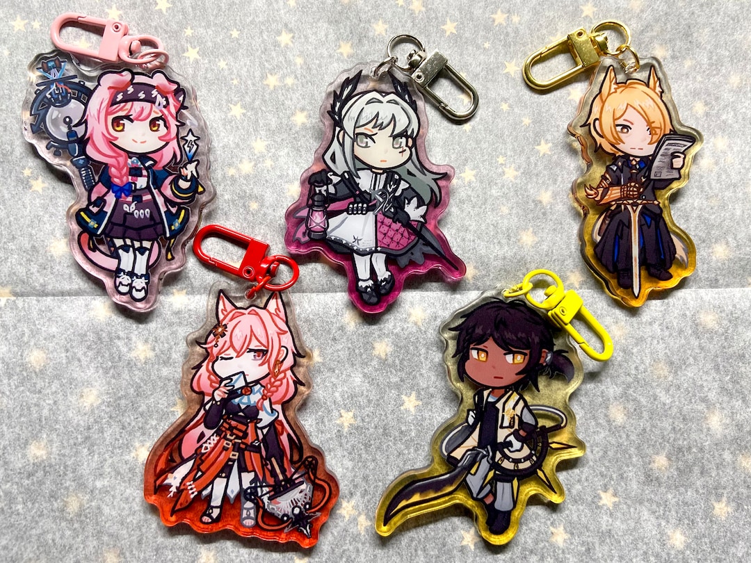 Arknights Acrylic Charms Keychains Goldenglow, Irene, Mlynar, Pozemka ...