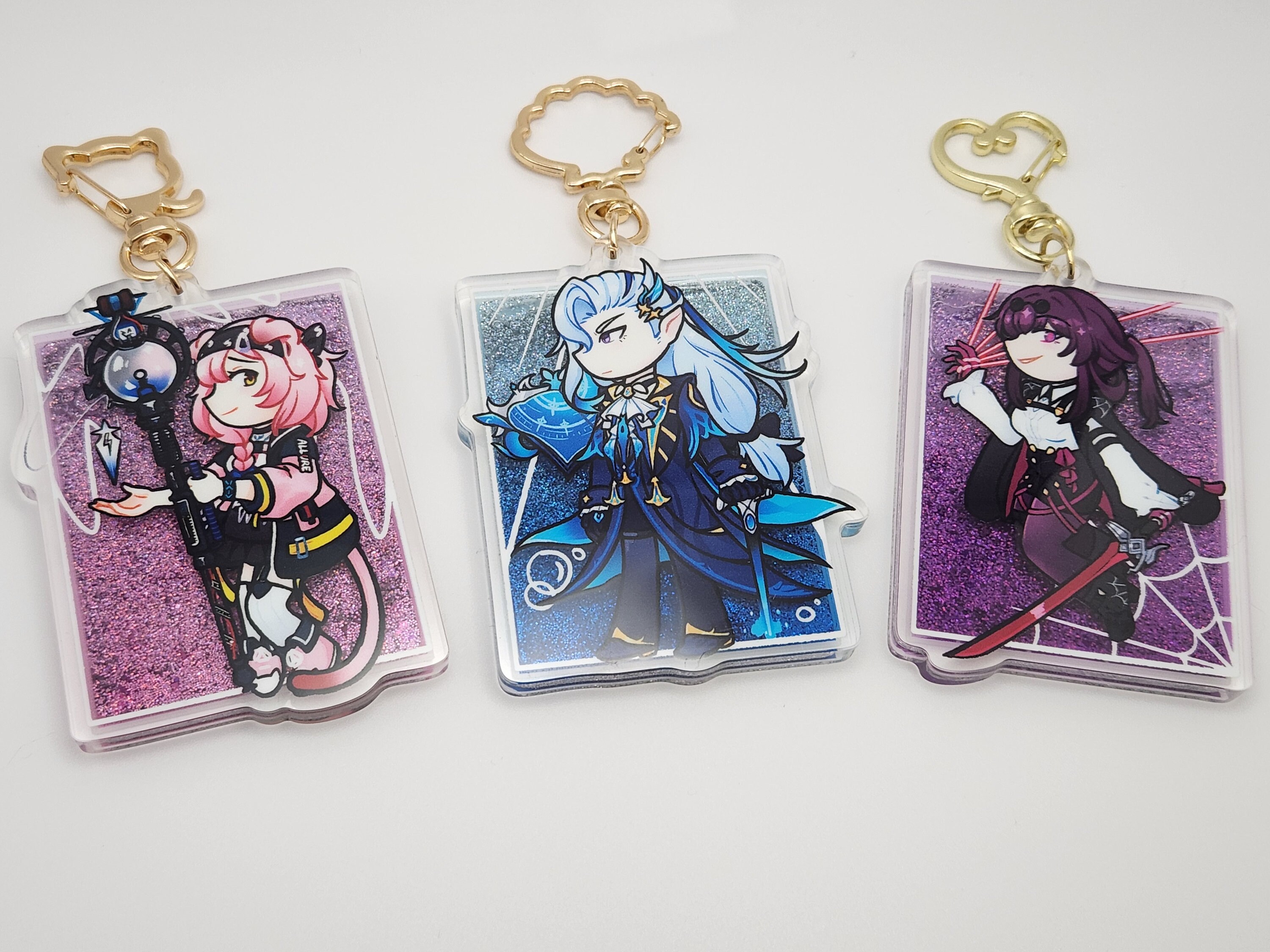 Arknights Goldenglow Liquid Shaker Charm Keychain - Etsy