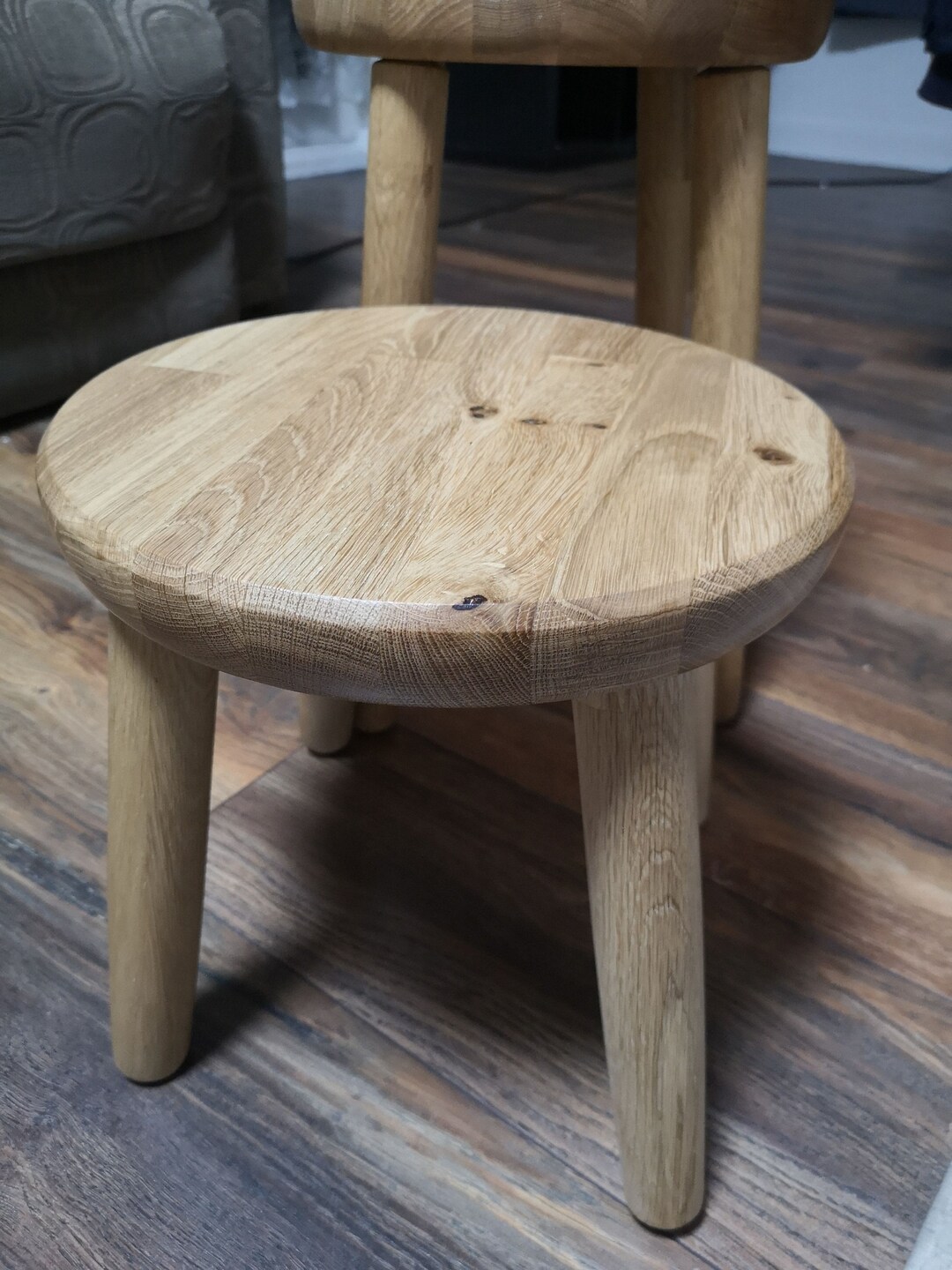 Reclaimed Oak Milking Stool 4 Leg - Etsy