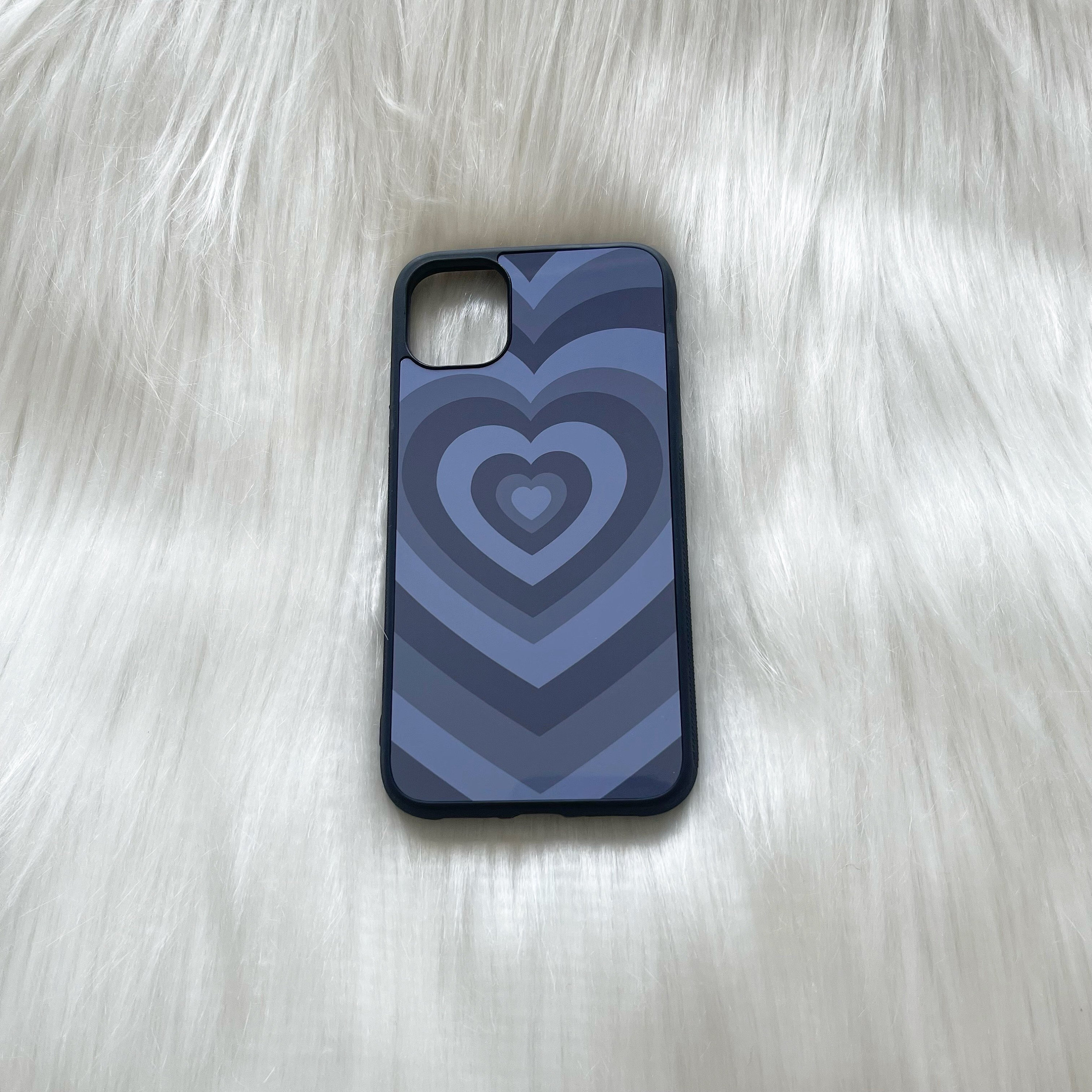 Blue Purple Grey Green Hearts Phone Case iphone & Android - Etsy UK