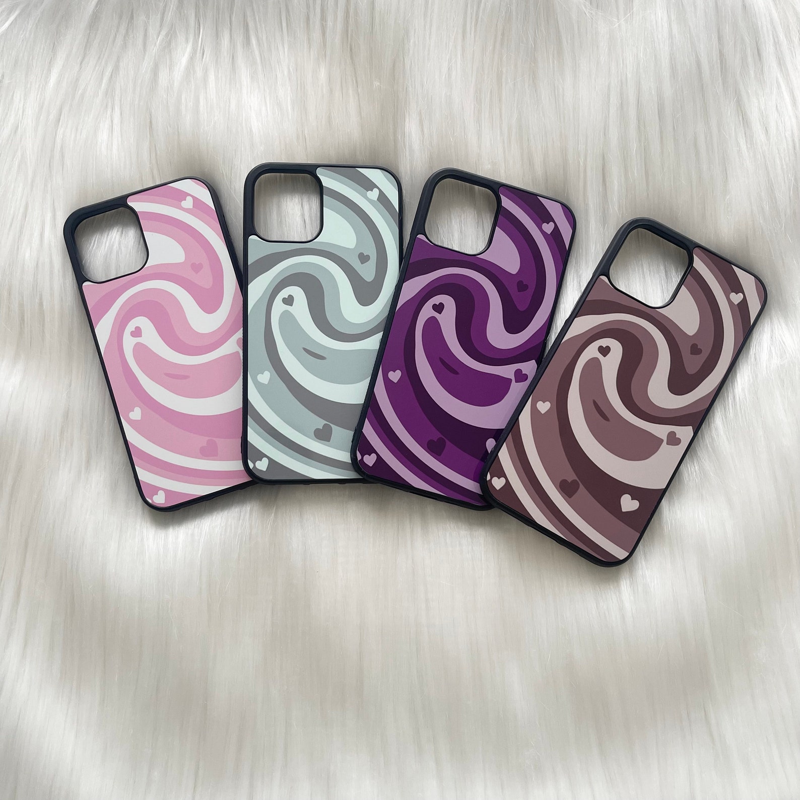 Swirls Heart Phone Case available in Iphone and Android - Etsy