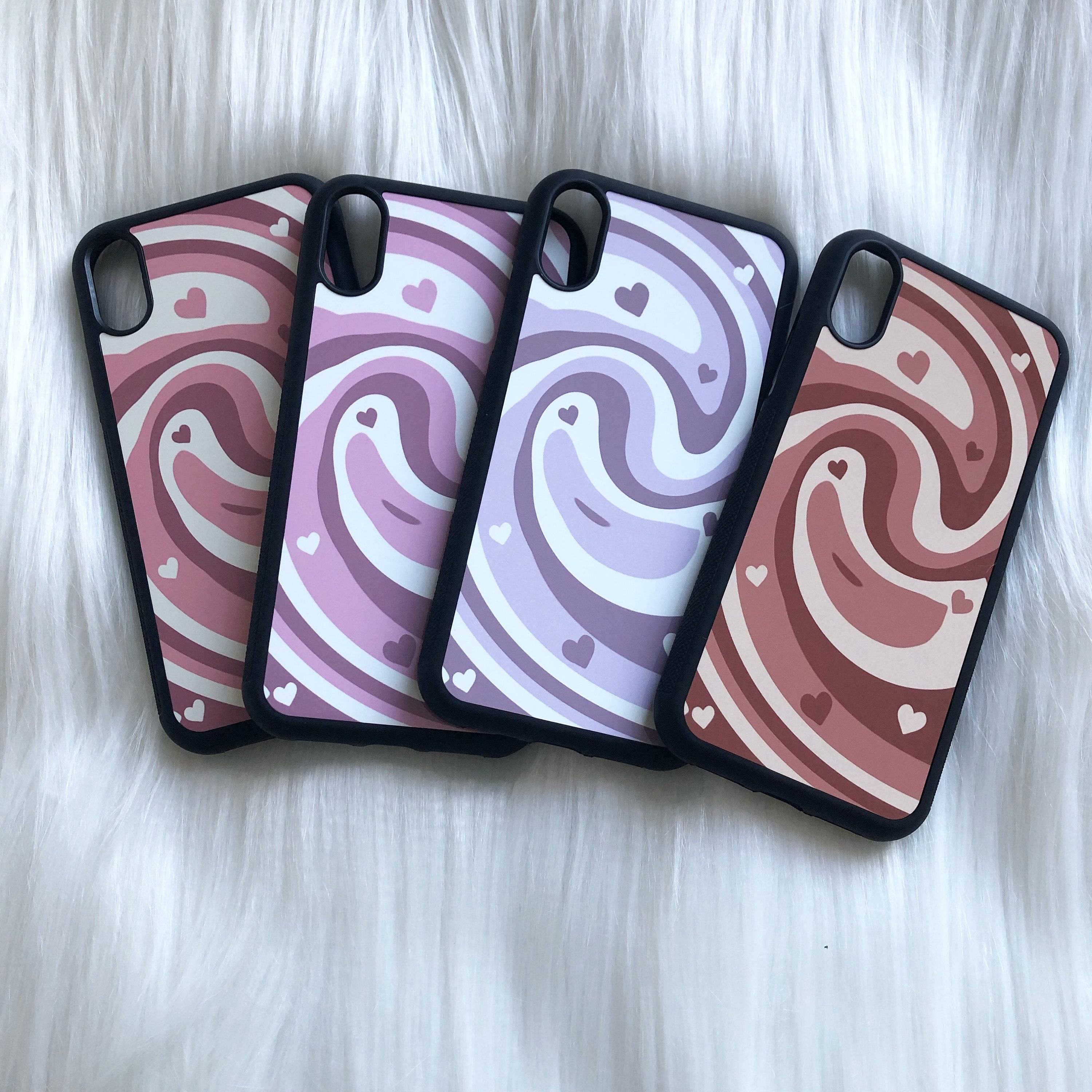 Swirls Heart Phone Case available in Iphone and Android - Etsy UK