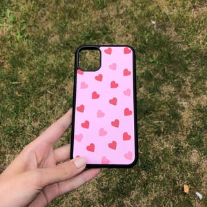 Red & Pink Hearts Phone Case *available in Iphone/android* iPhone 6 7 8 ...