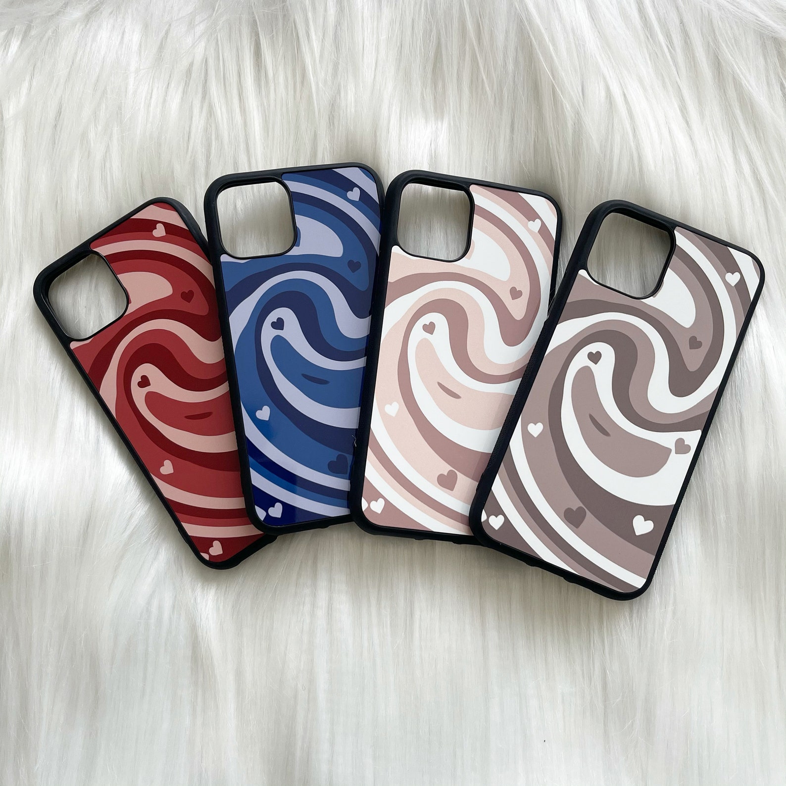 Swirls Heart Phone Case available in Iphone and Android - Etsy