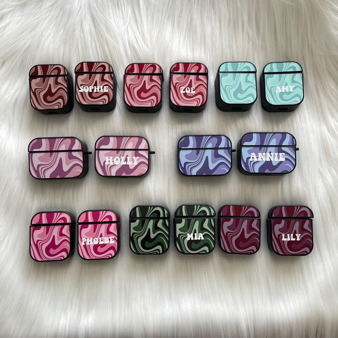 Swirls and Personalised Name AirPod 1st and 2nd and 3rd Generation and ...