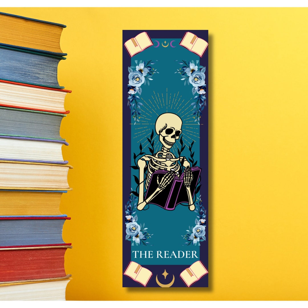Tarot Card Bookmark the Reader Bookmark Stocking Stuffer Laminated ...