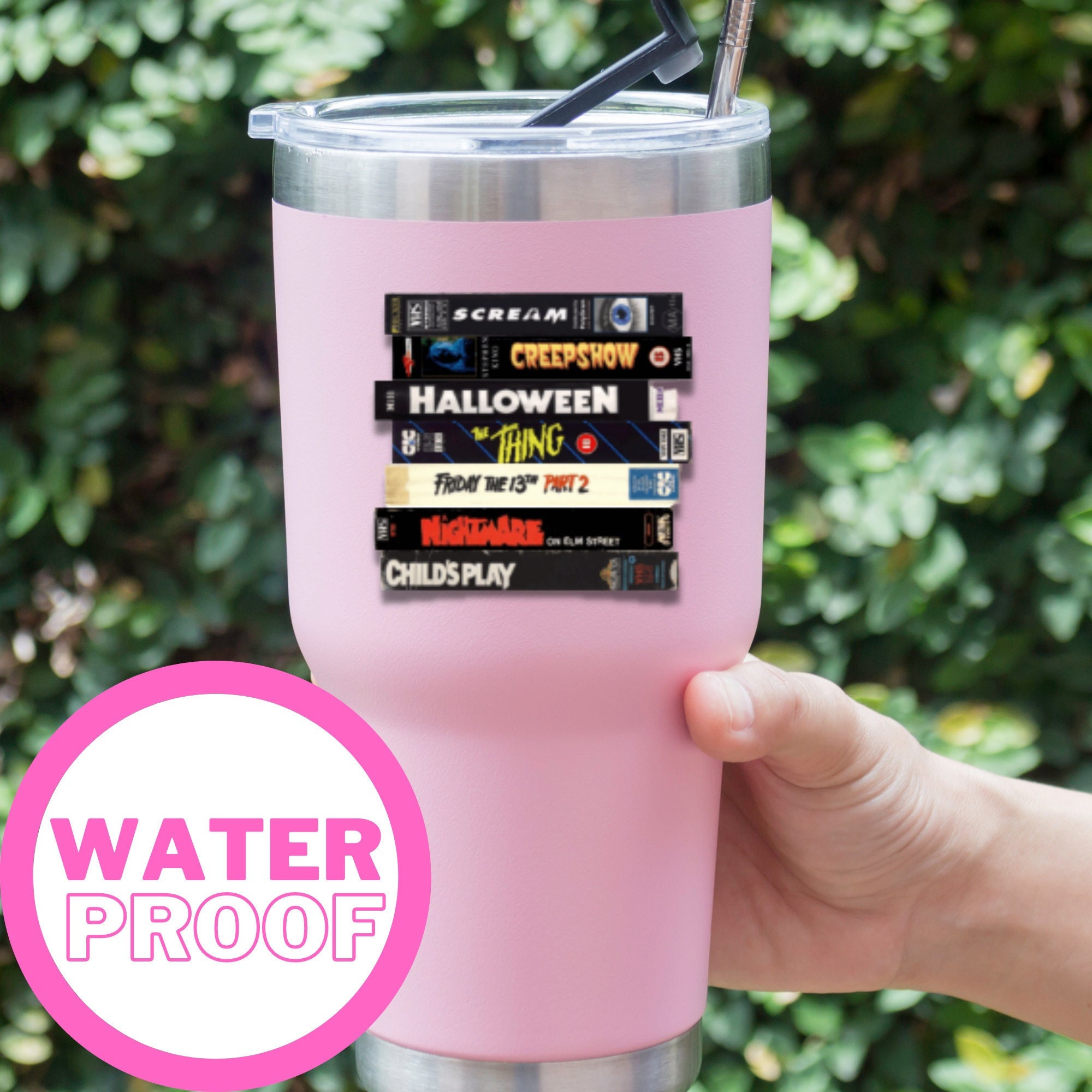 80's Classic Horror Movie VHS Stack Sticker Nightmare - Etsy