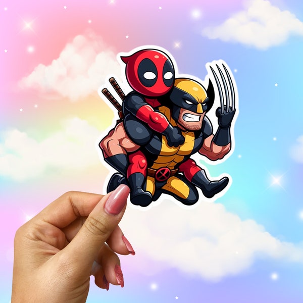 Deadpool Best Friends Sticker - Etsy