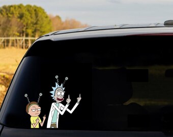 Rick Peeking Decal - Etsy