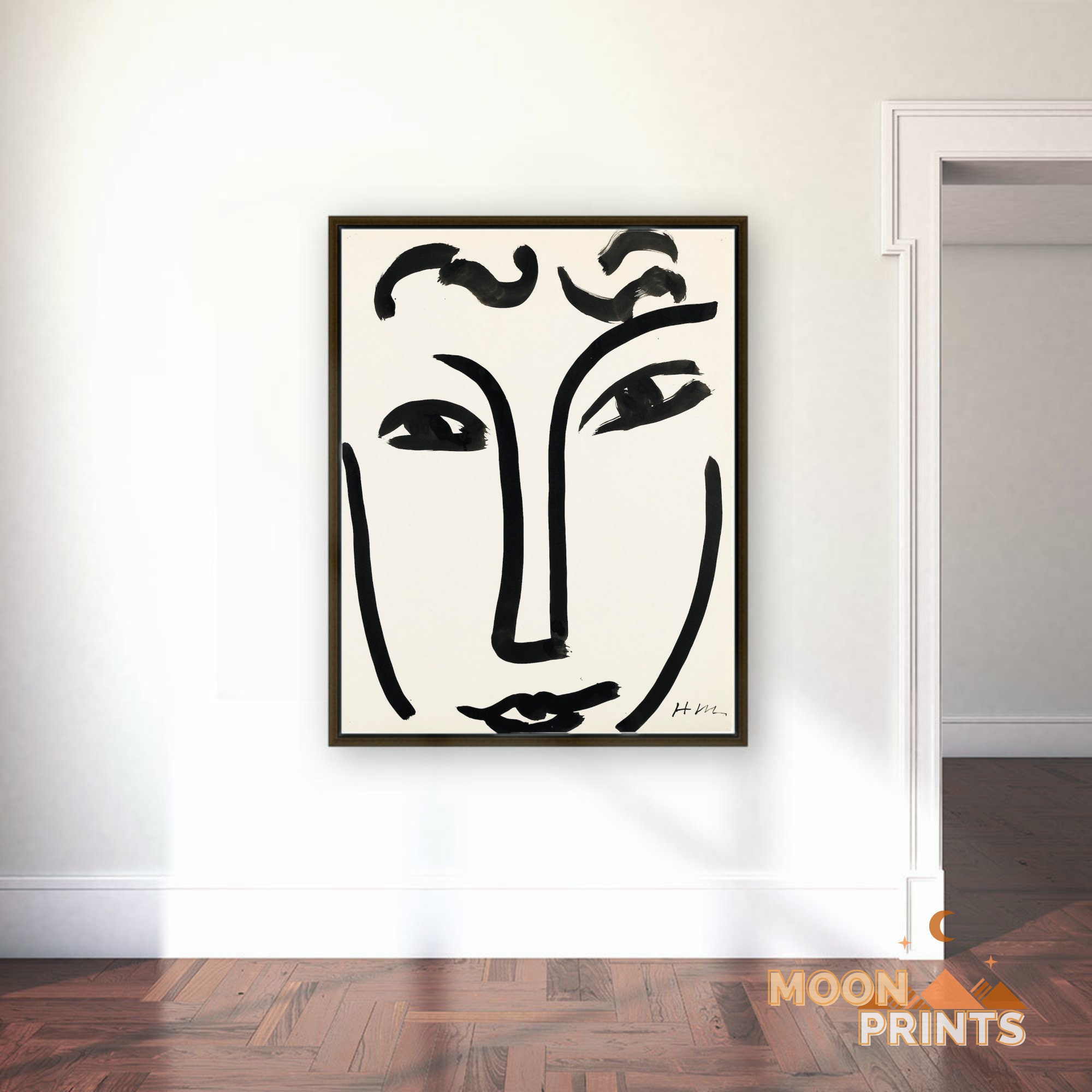 Matisse Face Drawing Digital Print 1960s Complete Your Wall Art With ...