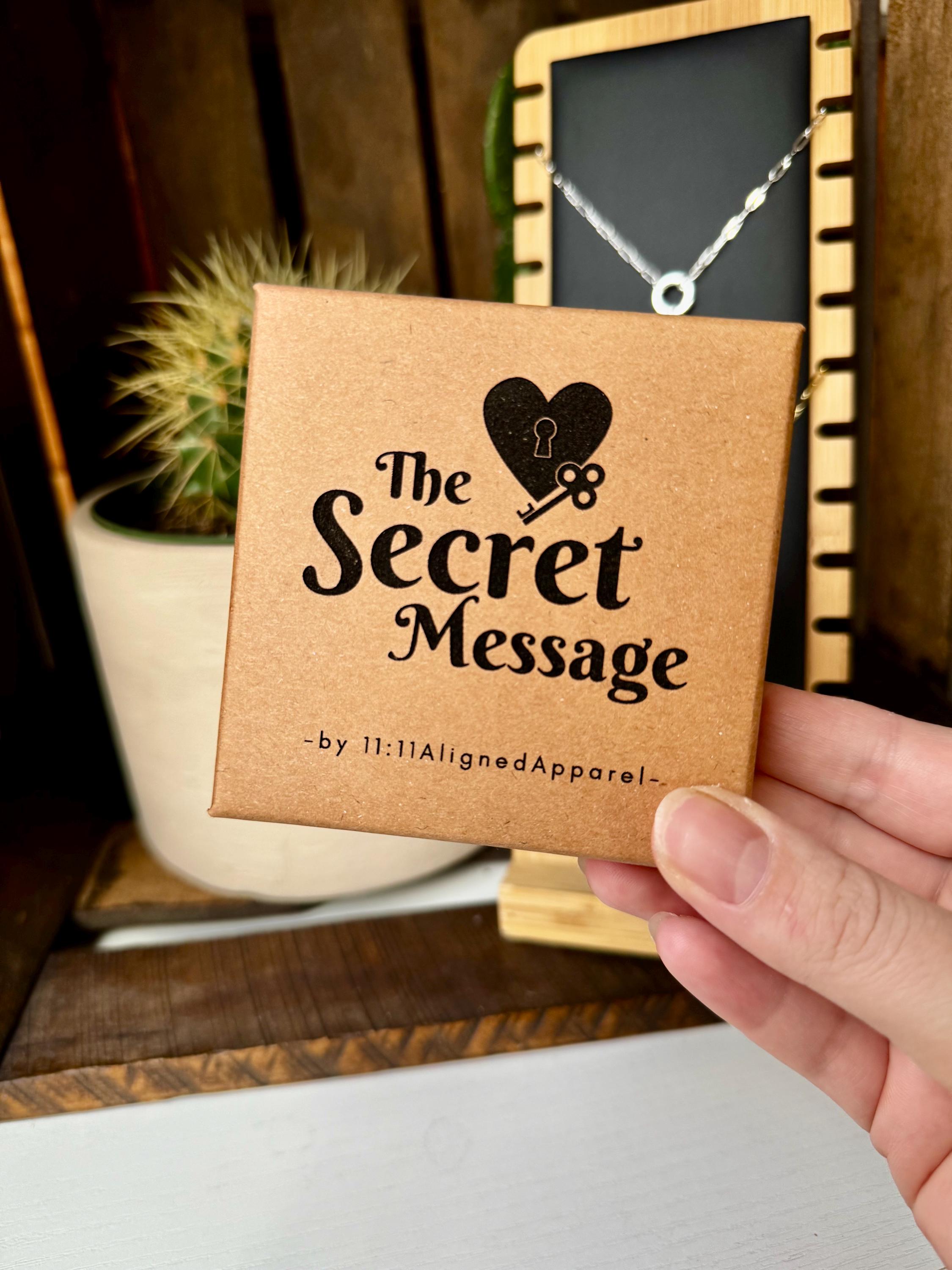 The Secret Message: Custom Spin to Reveal Necklace With Custom Message ...