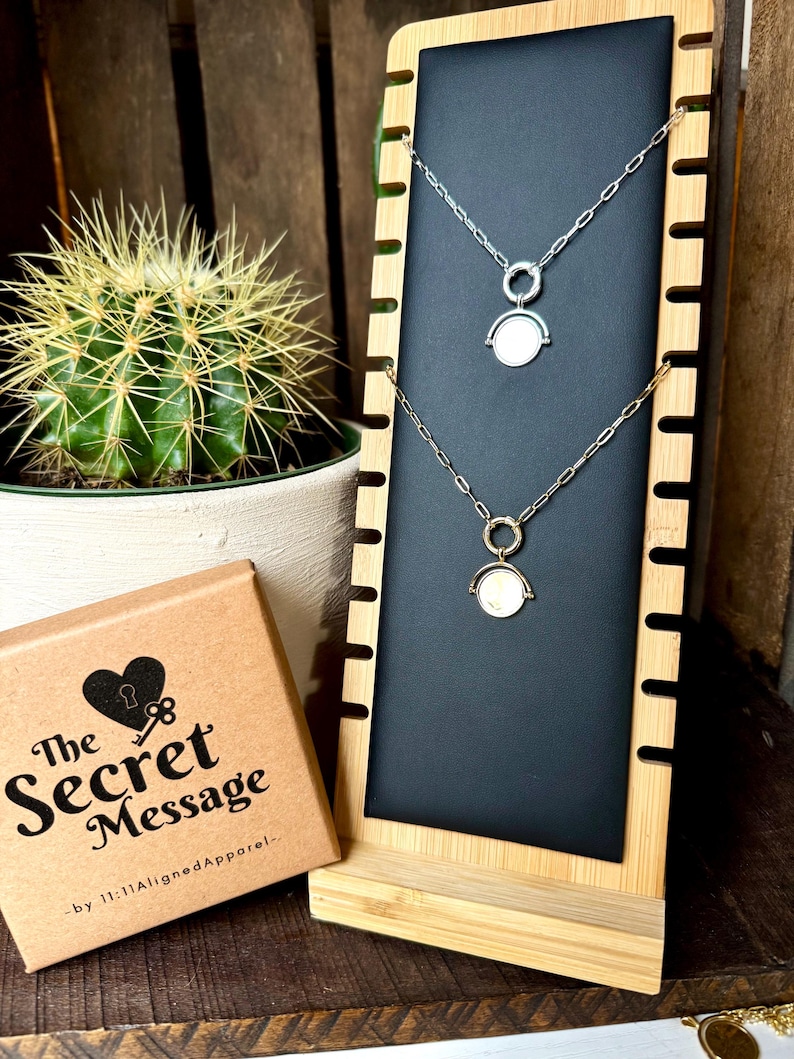 The Secret Message: Custom Spin to Reveal Necklace With Custom Message ...