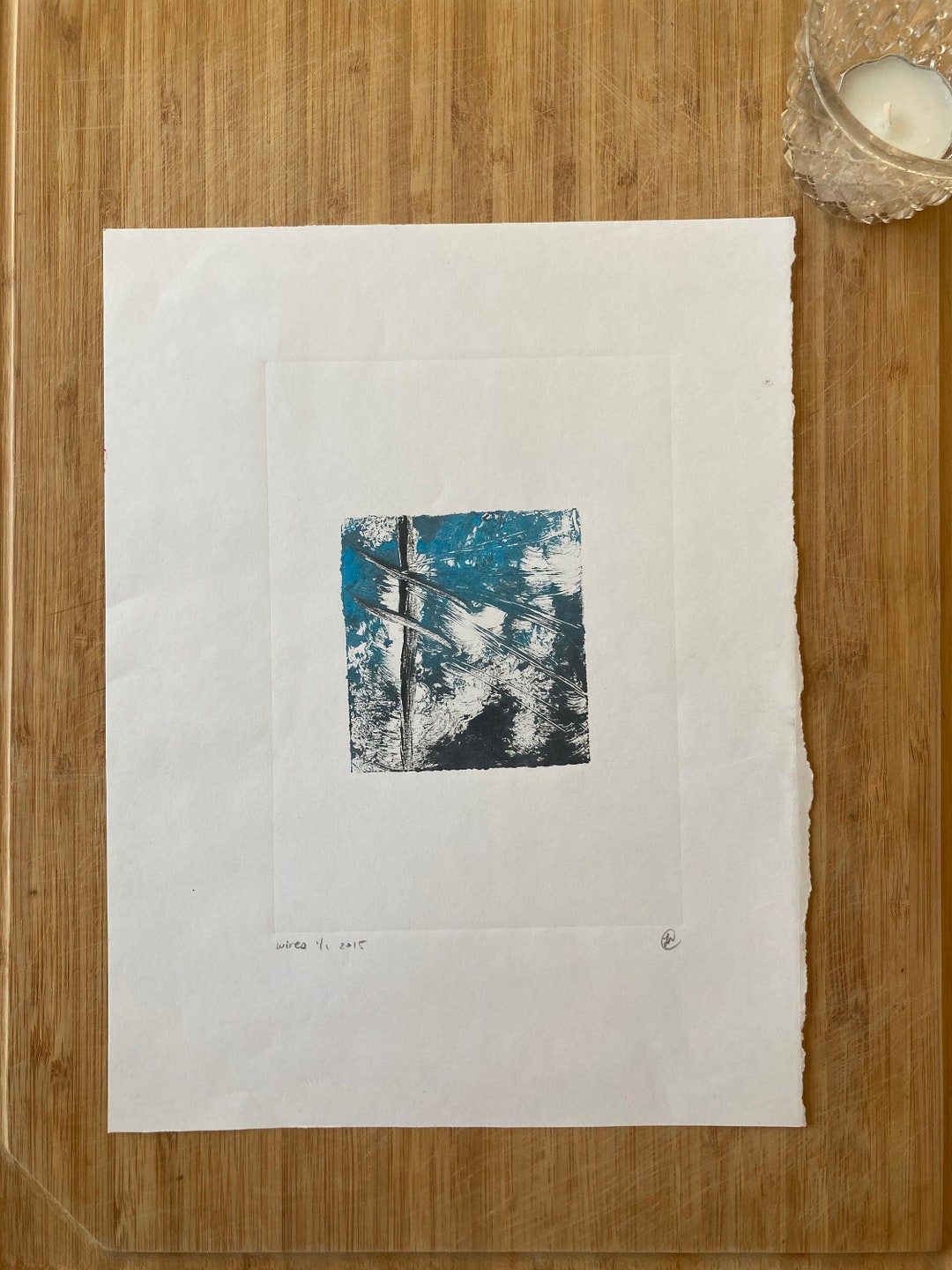 Monoprint With Mixed Etching Ink. wires - Etsy