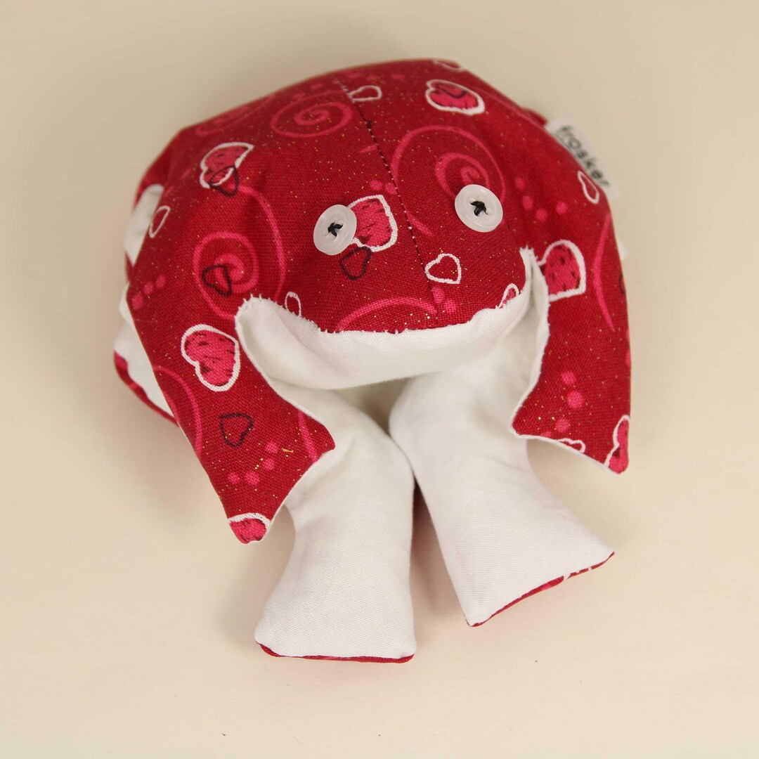 My Valentine Froggie With Red Hearts of Joy and Sparkling Sprinkles ...