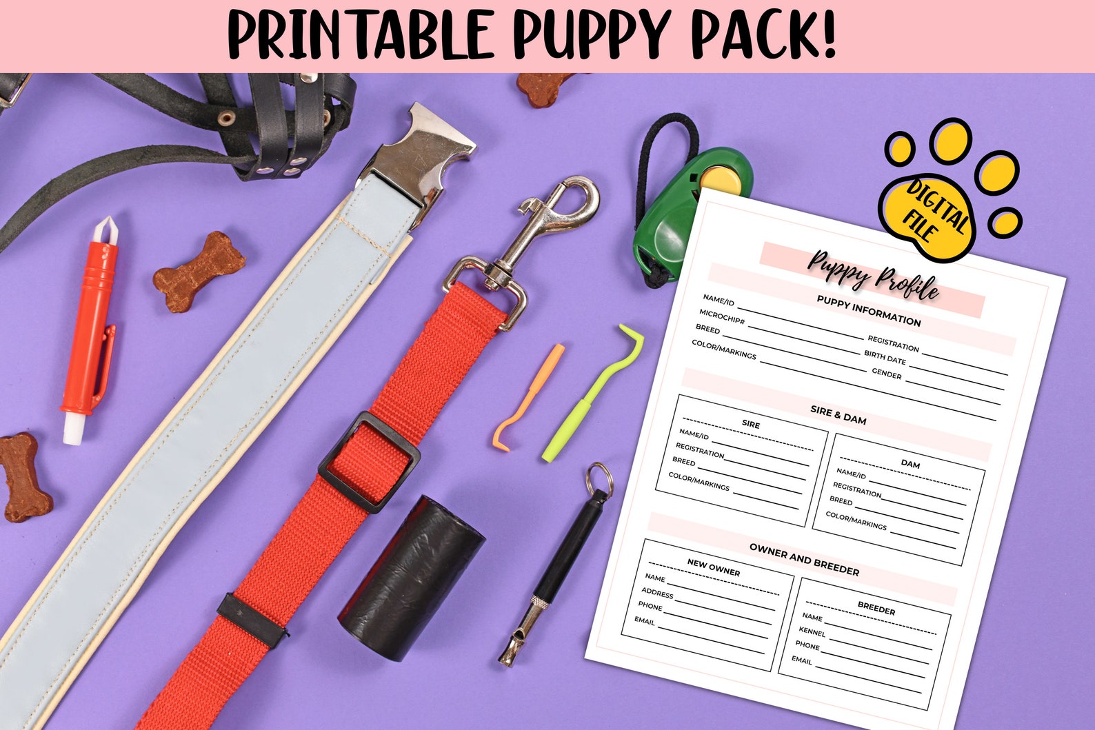 Printable Pet Planner Bundle, Pet Care Sheets, Pet Sitter Notes, New ...