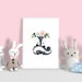 Baby Skunk Printable Nursery Wall Art, Forest Animal Print, Playroom ...