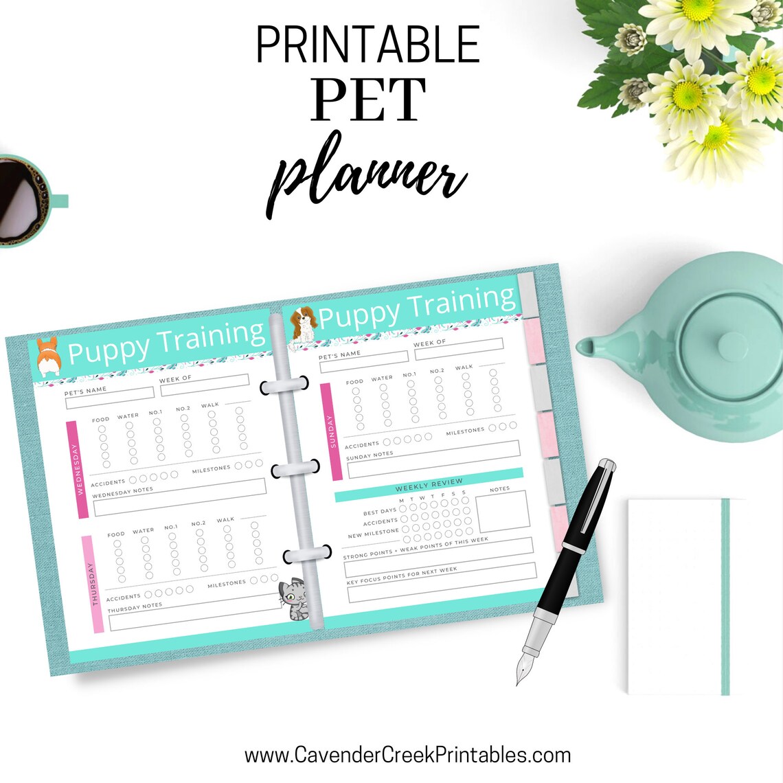 Printable Pet Planner Bundle, Pet Care Sheets, Pet Sitter Notes, New ...