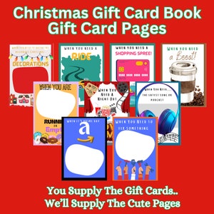 Printable Christmas Gift Card Book, 40+ Pages for Festive Gifting ...