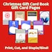 Printable Christmas Gift Card Book, 40+ Pages for Festive Gifting ...