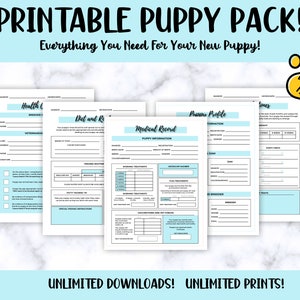 Printable Pet Planner Bundle, Pet Care Sheets, Pet Sitter Notes, New ...