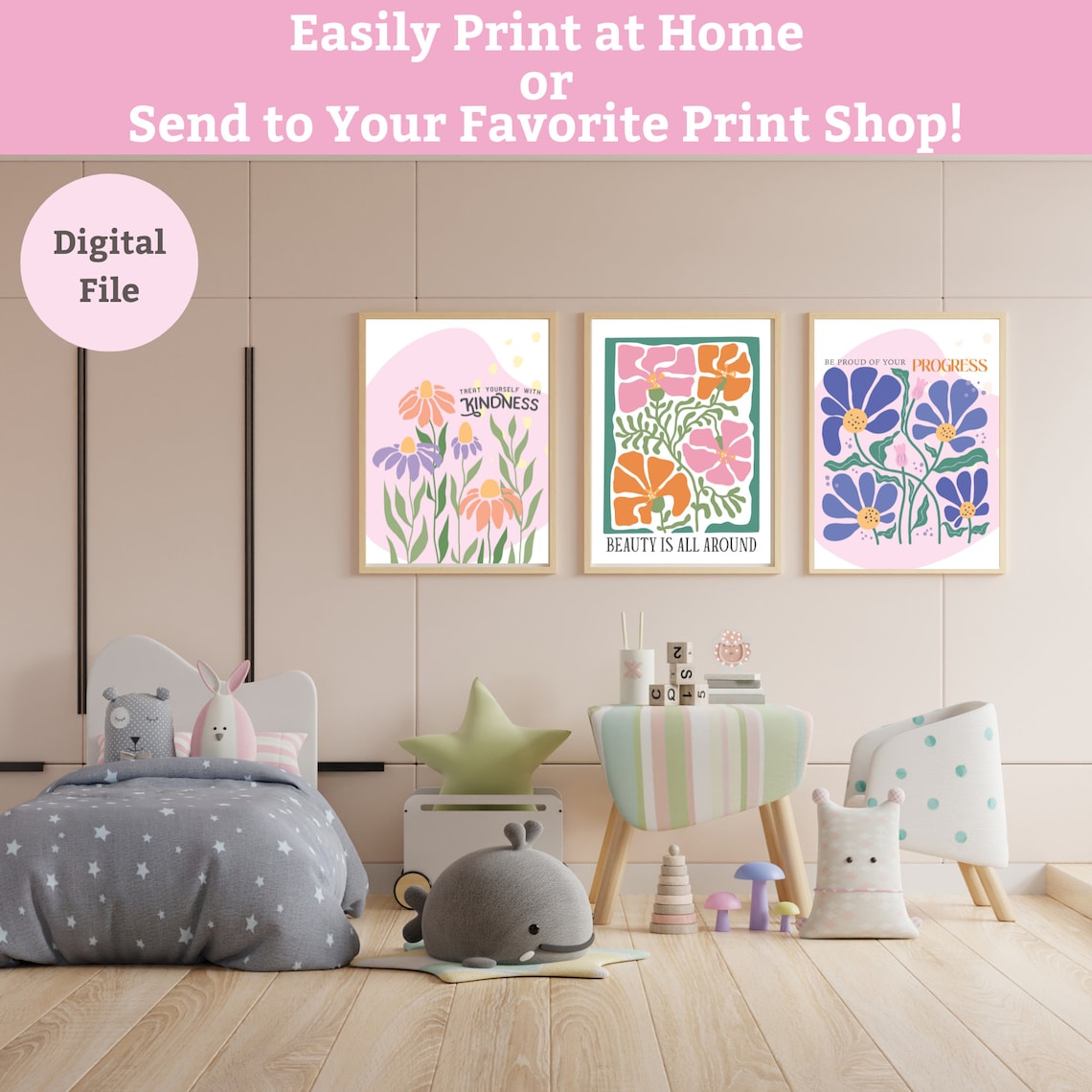 Printable Motivational Posters,set Printable Inspirational Art Digital ...