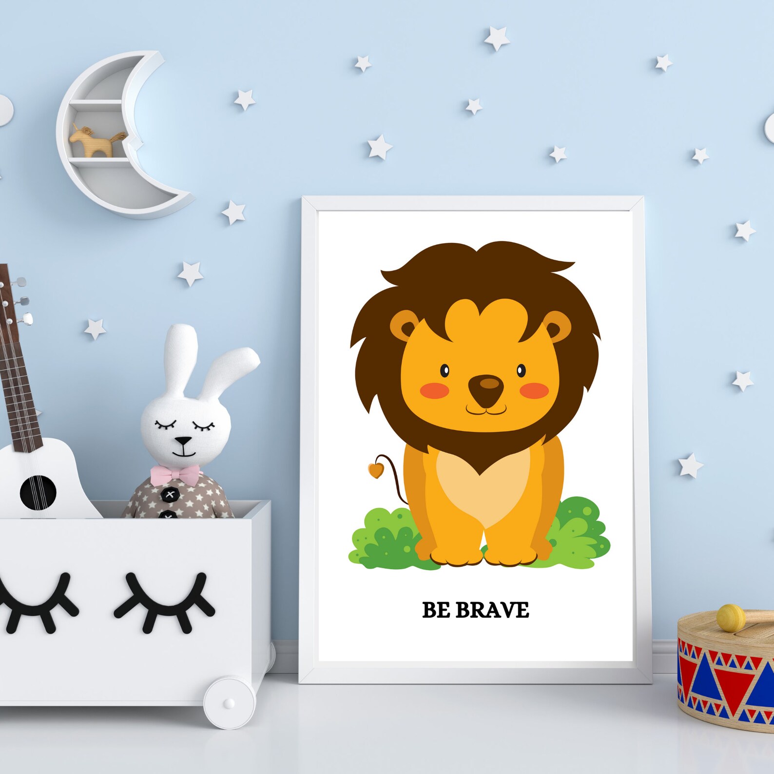 Be Brave Printable Nursery Wall Art Gender Neutral Print | Etsy