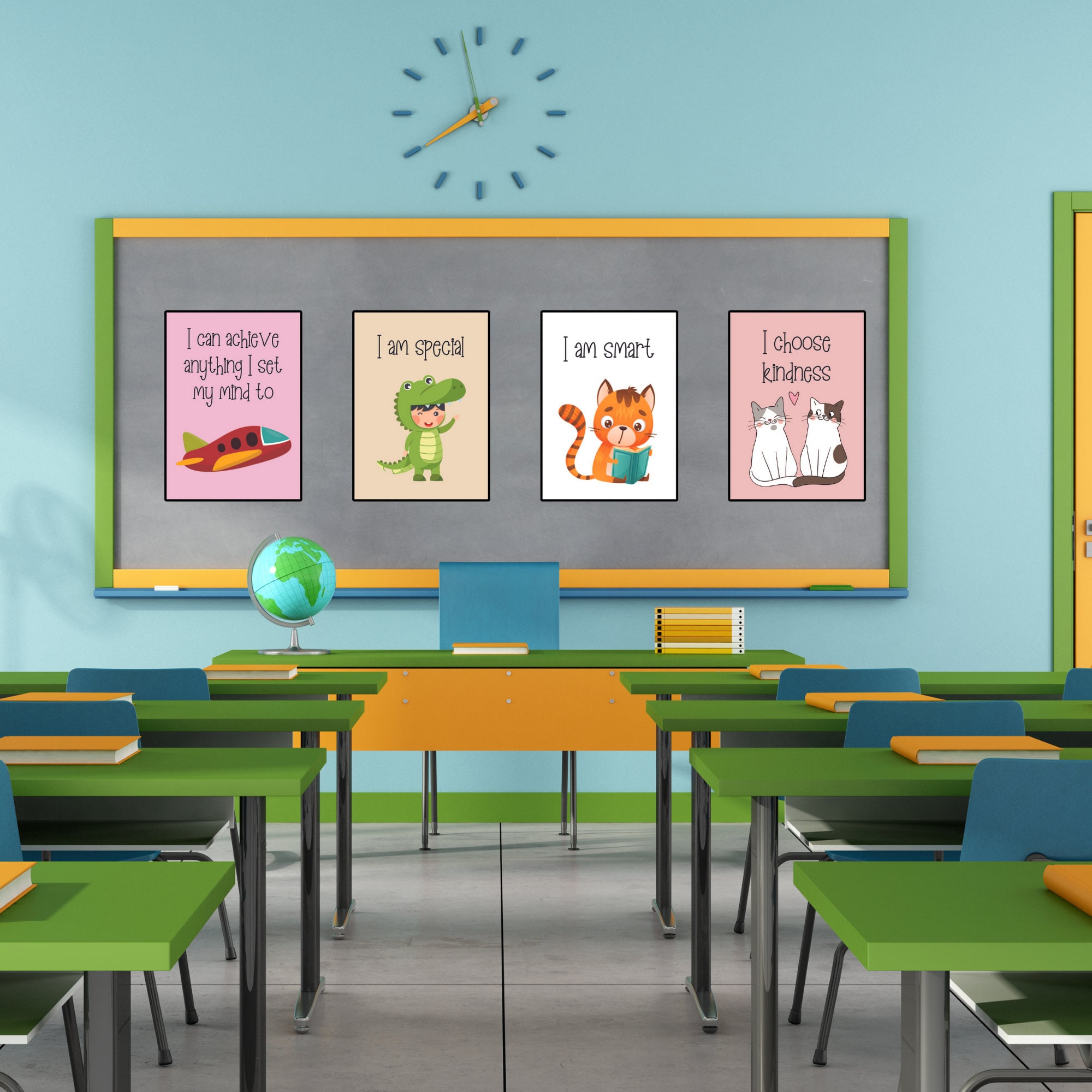 Printable Positive Affirmations Wall Art Bundle Colorful - Etsy