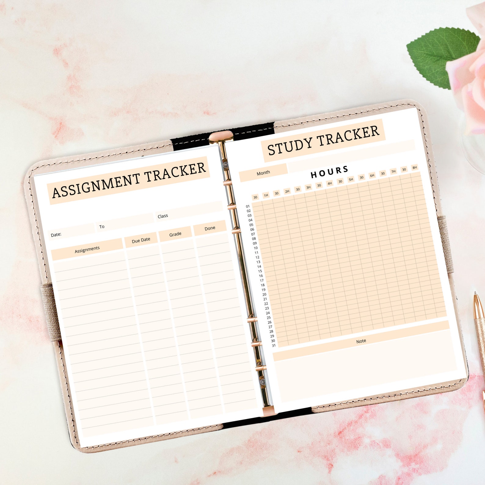 Student Printable Planner Bundle, Study Planner ,instant Download ...