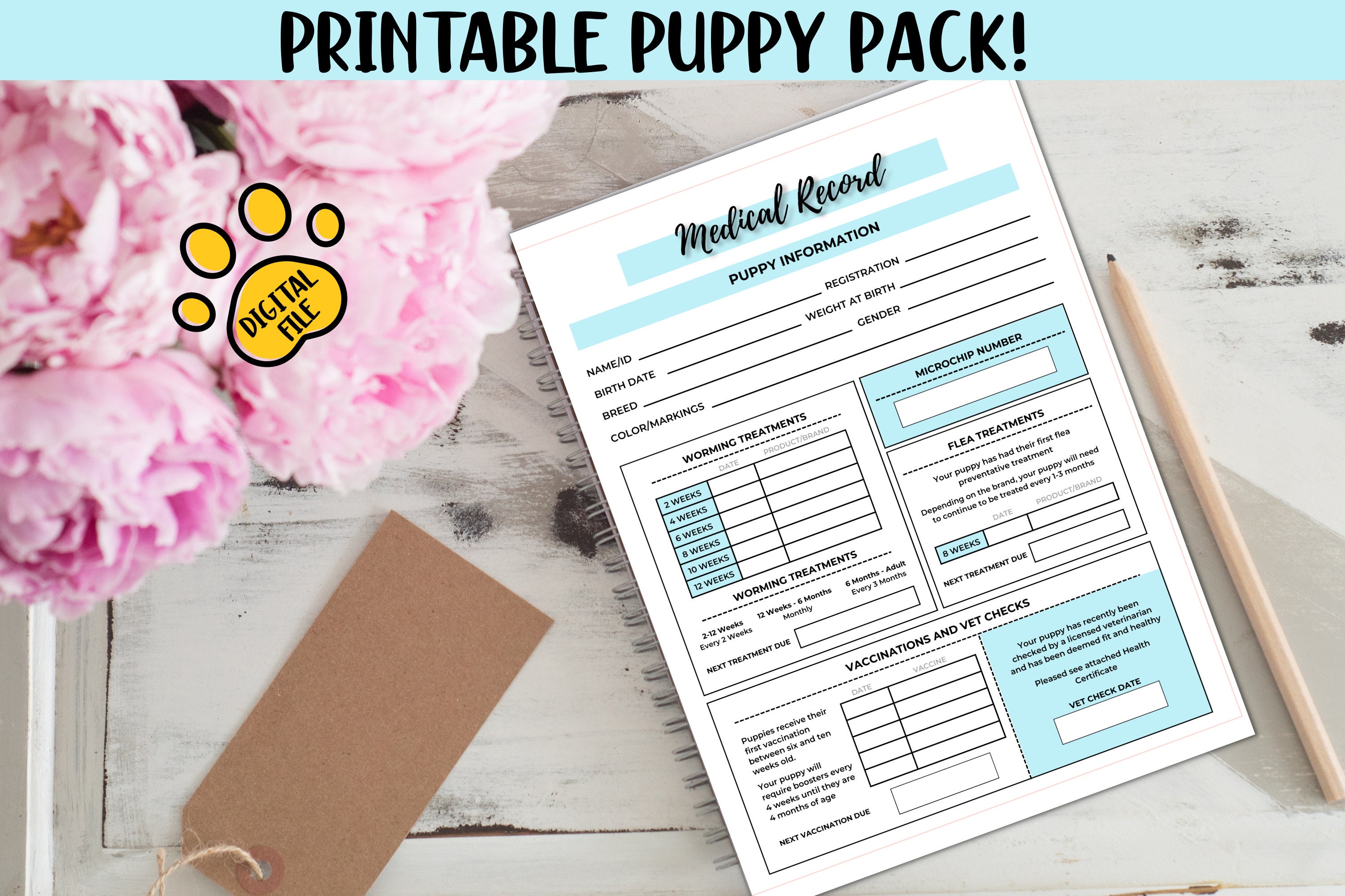 Printable Pet Planner Bundle, Pet Care Sheets, Pet Sitter Notes, New ...