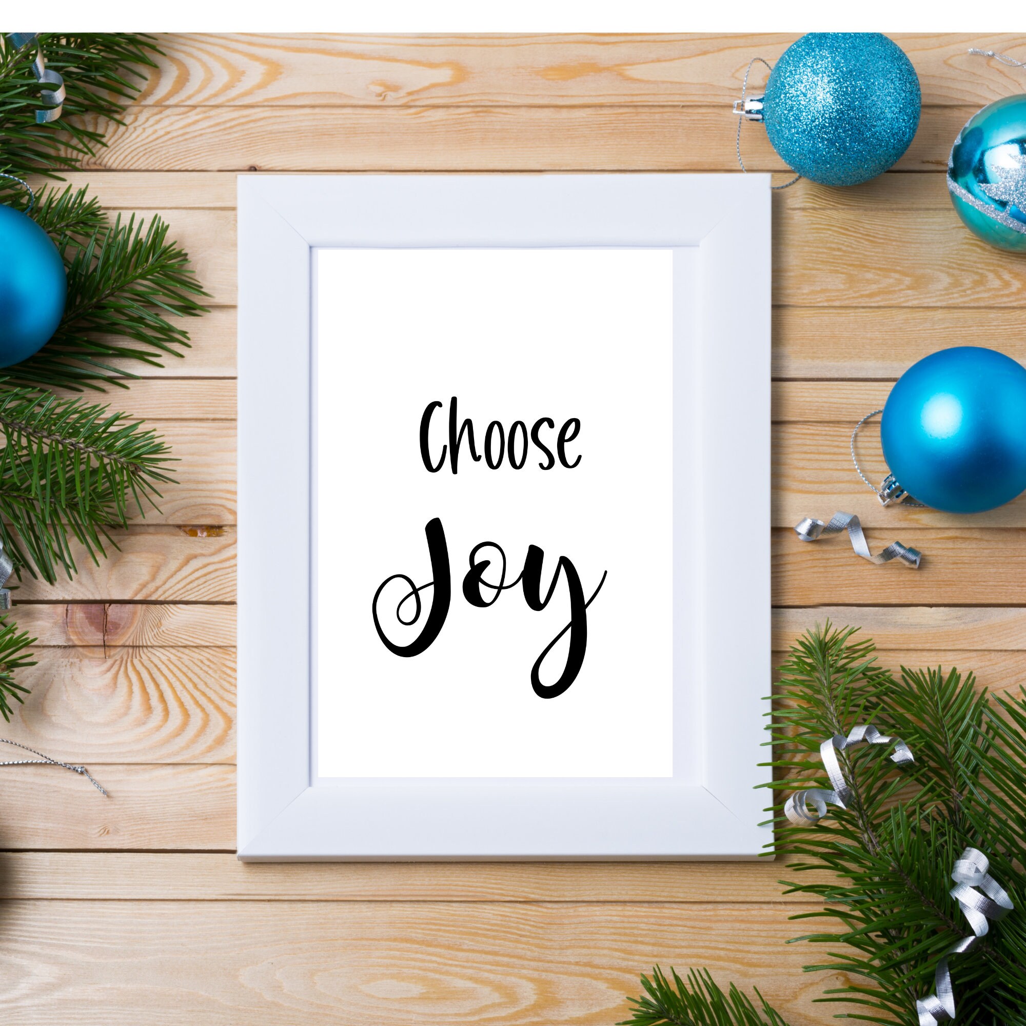 Choose Joy Printable Wall Art Encouragement Quote Home - Etsy