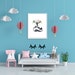 Baby Skunk Printable Nursery Wall Art, Forest Animal Print, Playroom ...