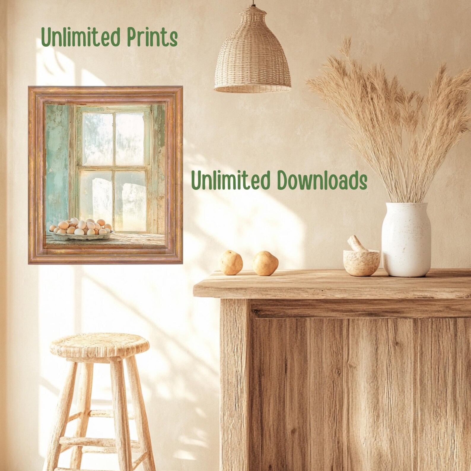 Farmhouse Watercolor Printable Art Print - Etsy