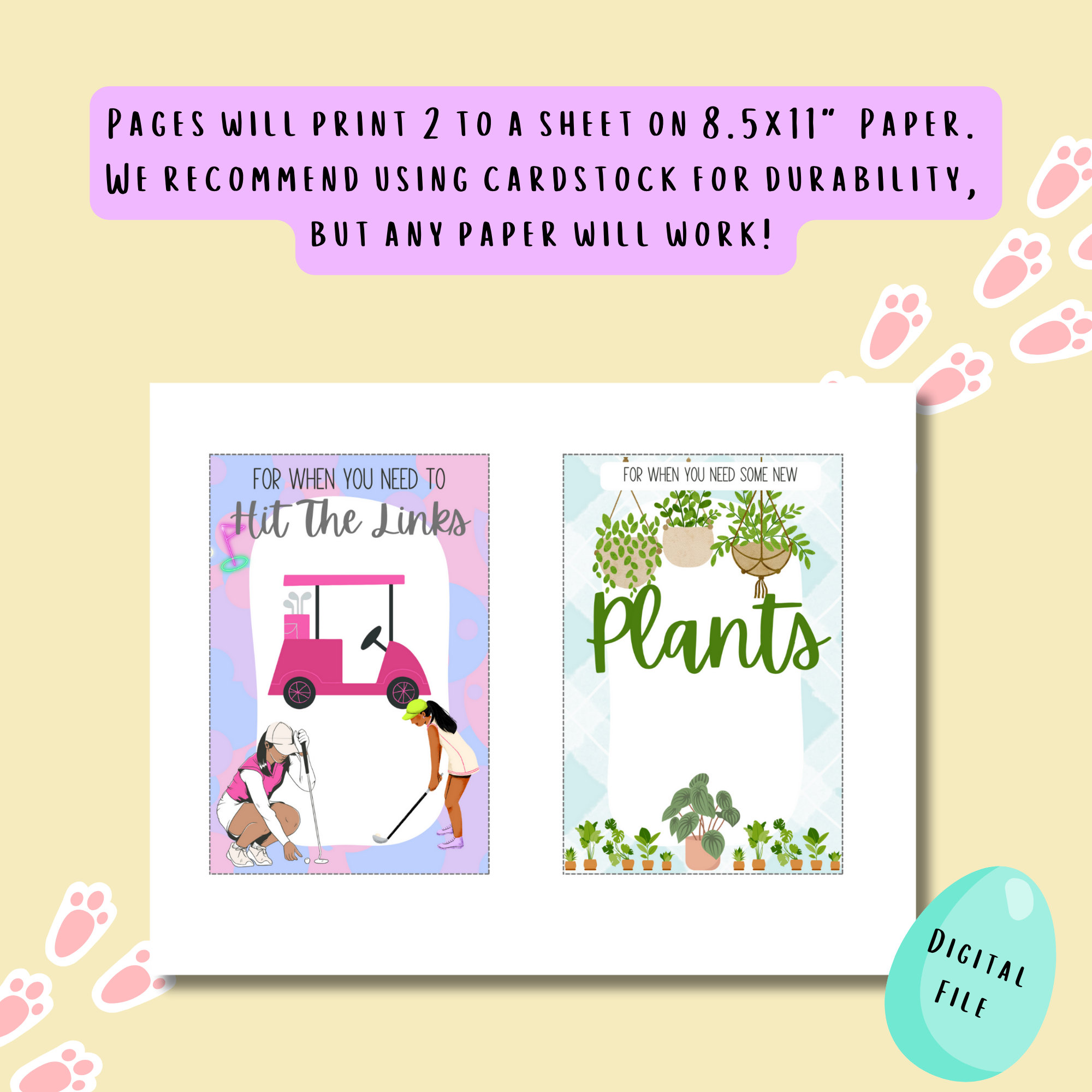 Printable Easter Gift Card Book , 40 Pages for Unique Gifting, Instant ...