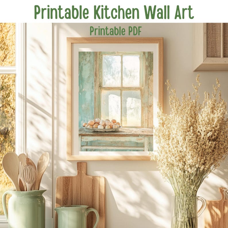 Farmhouse Watercolor Printable Art Print - Etsy