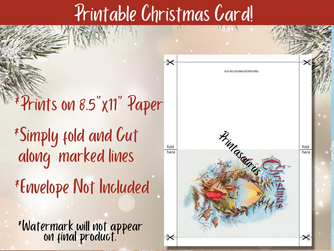 Printable Christmas Card, Three Wise Men Card, We Three Kings, Digital ...