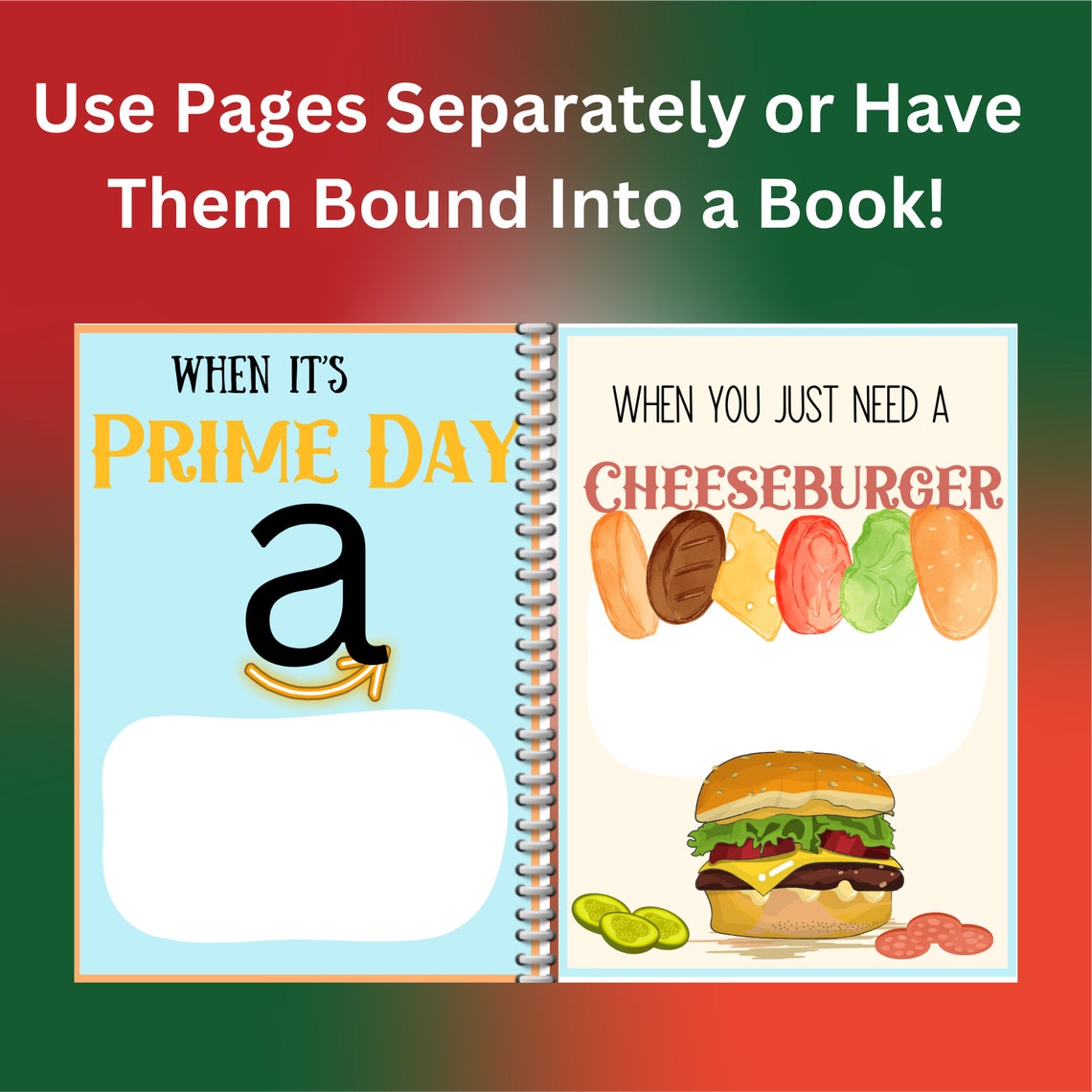 Printable Christmas Gift Card Book, 40 Pages for Festive Gifting ...