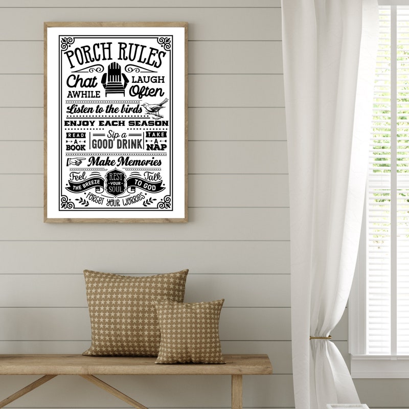 Porch Rules - Etsy